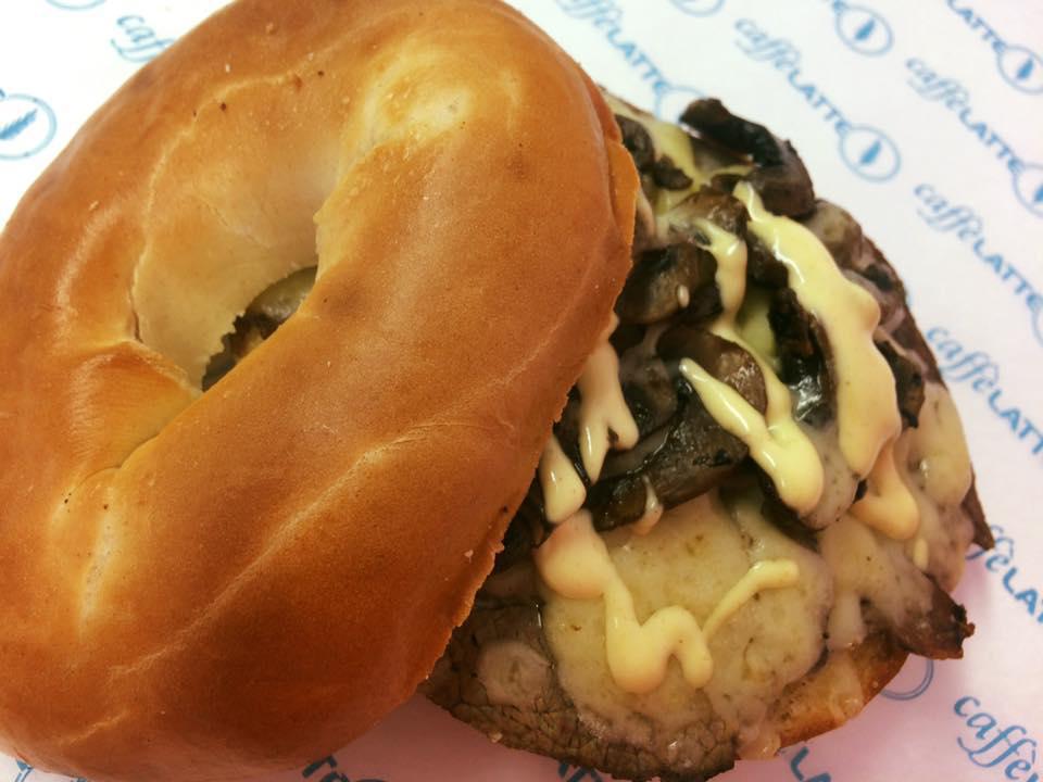 Roast Beef & Mushroom Bagel Special